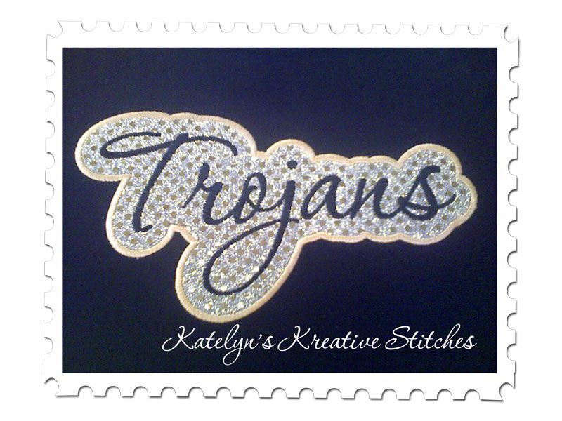 Trojans Applique Script