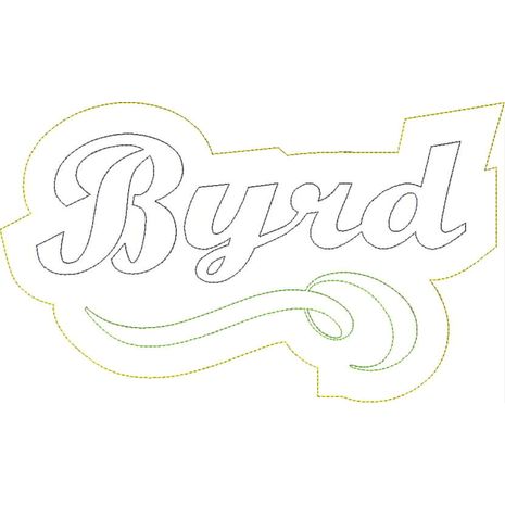 Byrd Distressed Applique