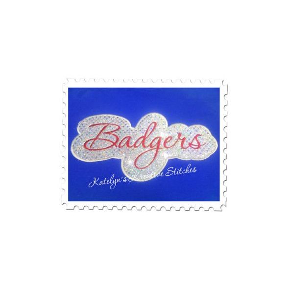 Badgers Applique Script