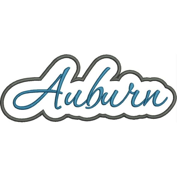 Auburn Applique Script
