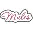 Mules Applique Script