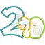 Snail Applique Number Set 1-12