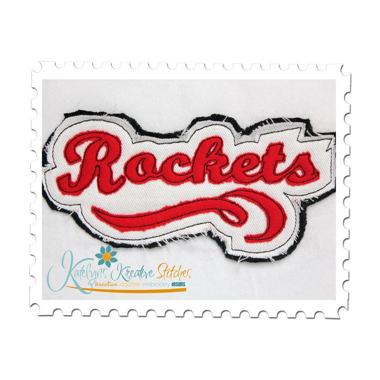Rockets Distressed Applique