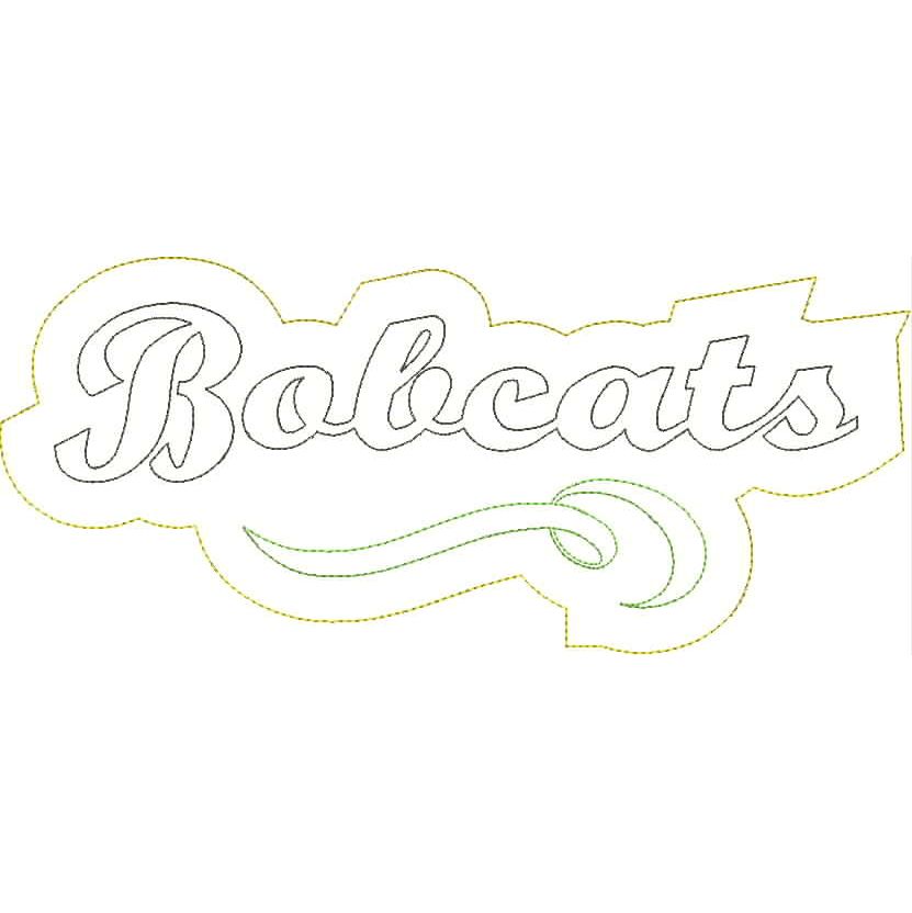 Bobcats Distressed Applique