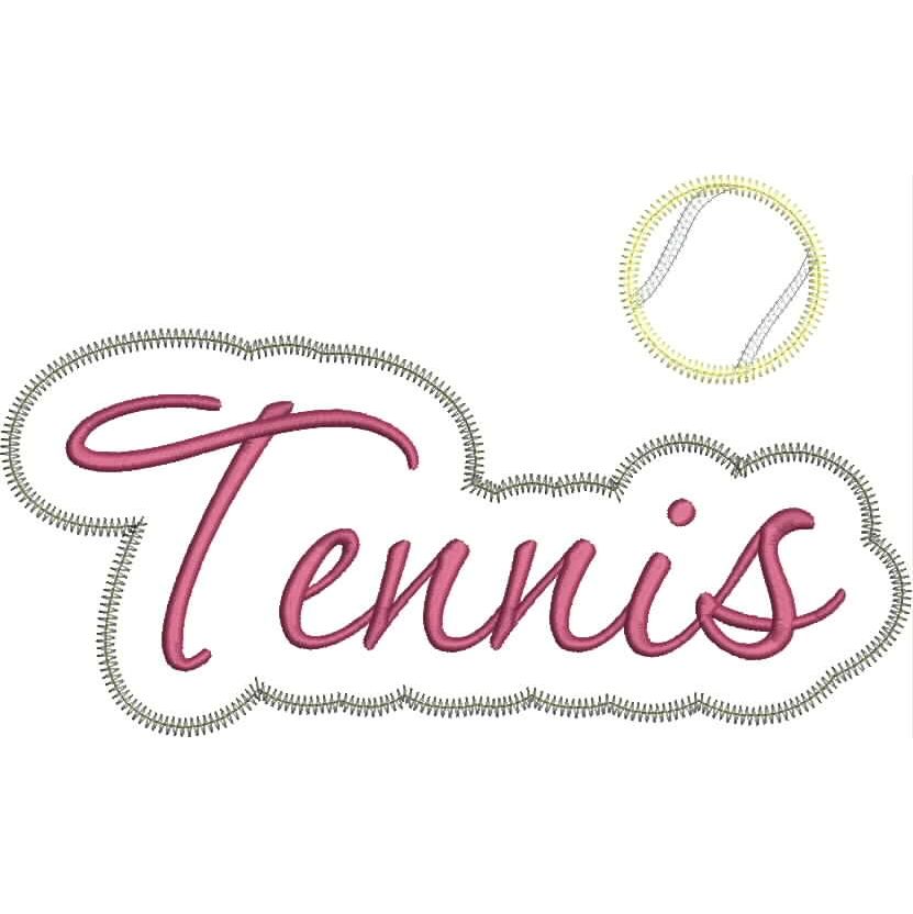 Tennis Applique Script
