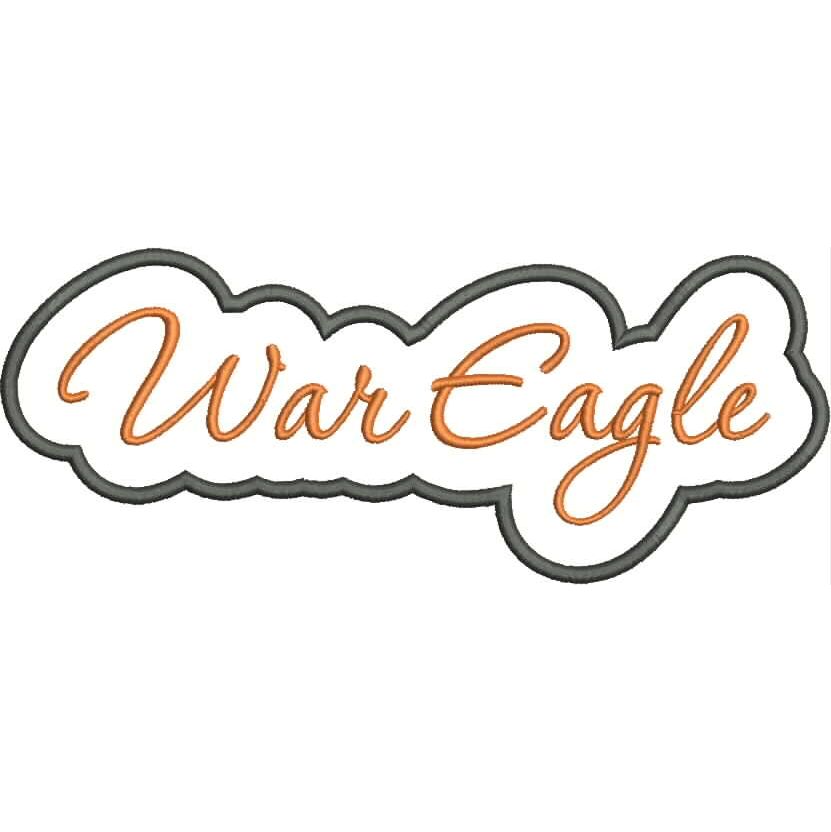 War Eagle Applique Script