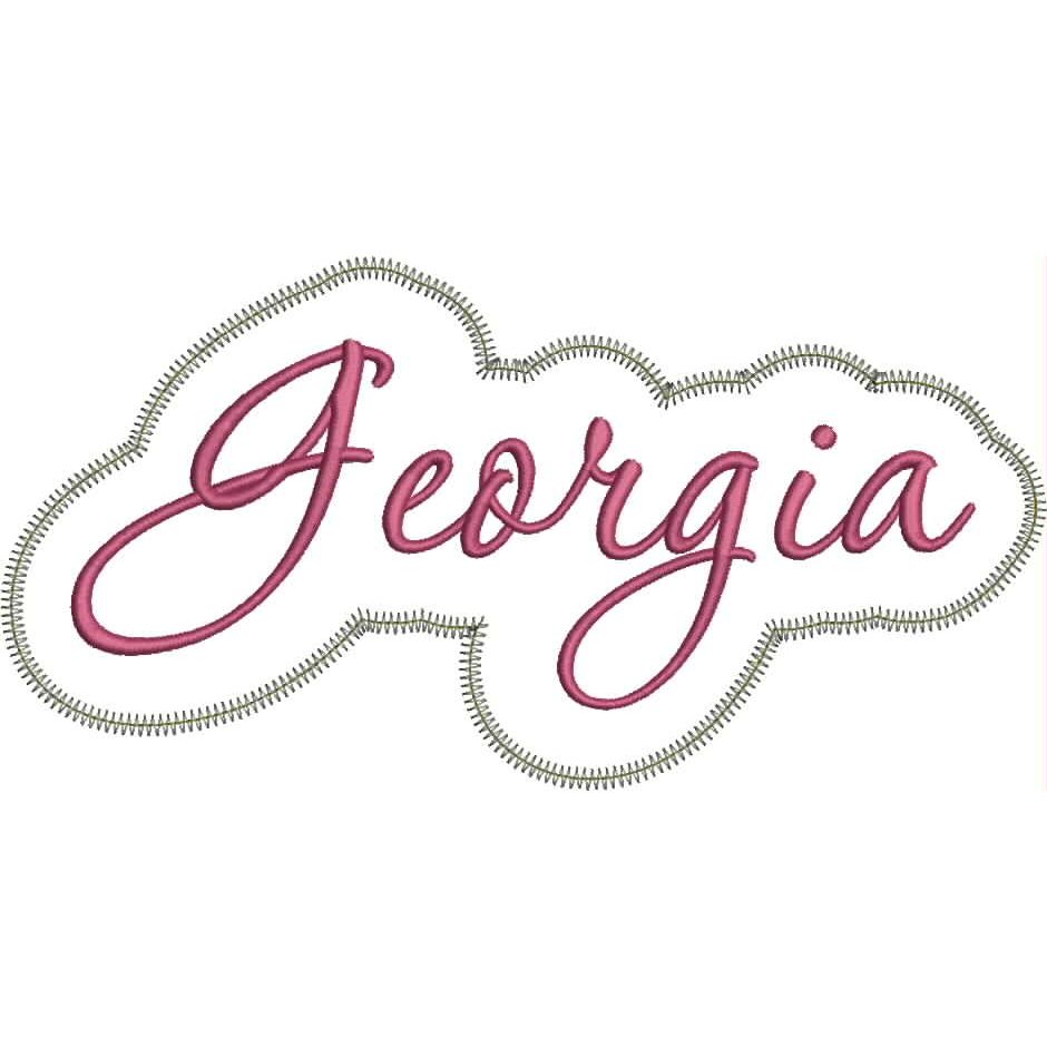 Georgia Applique Script