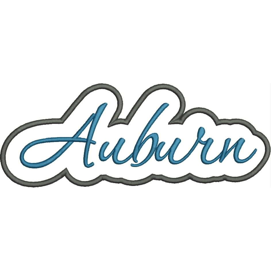 Auburn Applique Script